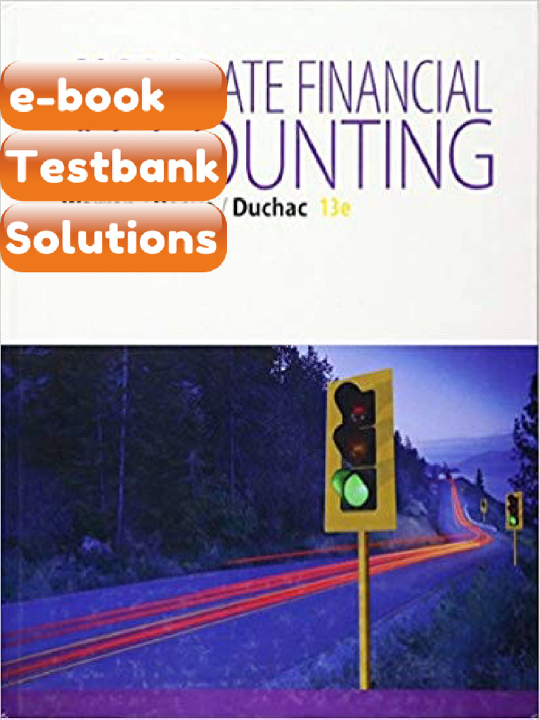 Testbank Corporate Financial Accounting 13th Edition by Carl Warren ...