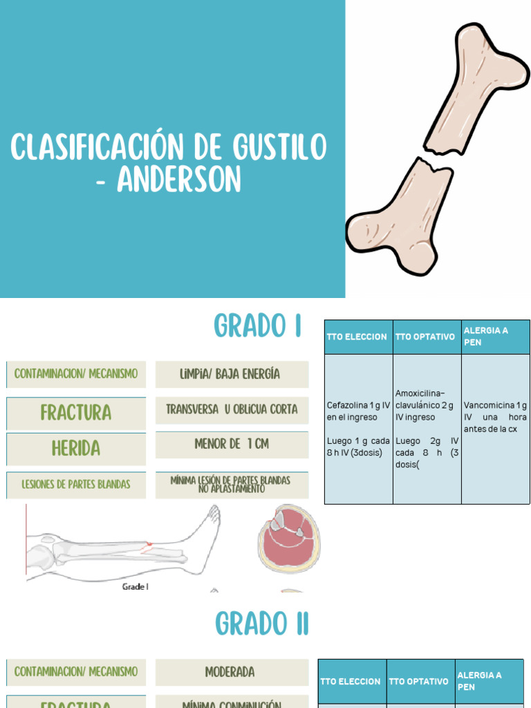656417117-CLASIFICACION-DE-GUSTILO-ANDERSON.pptx | PDF | Antibióticos ...