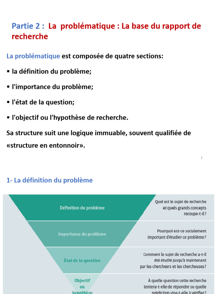 Cours 2 - Définir Un Problème de Recherche - Partie 2 | PDF | Évolution