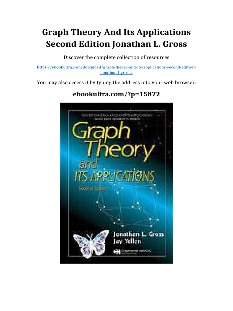 Graph Theory and Its Applications Second Edition Jonathan L. Gross ...