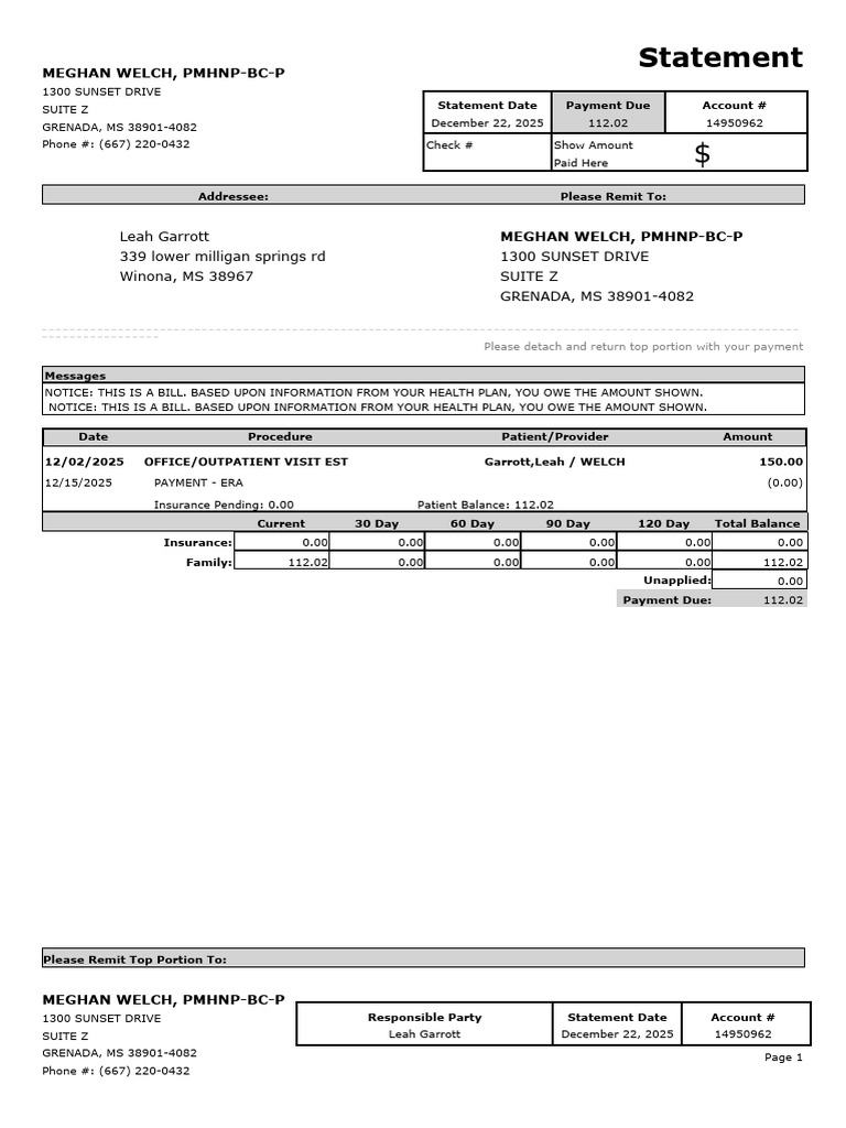 Statement 12 22 2025 | PDF | Health Care | Social Programs
