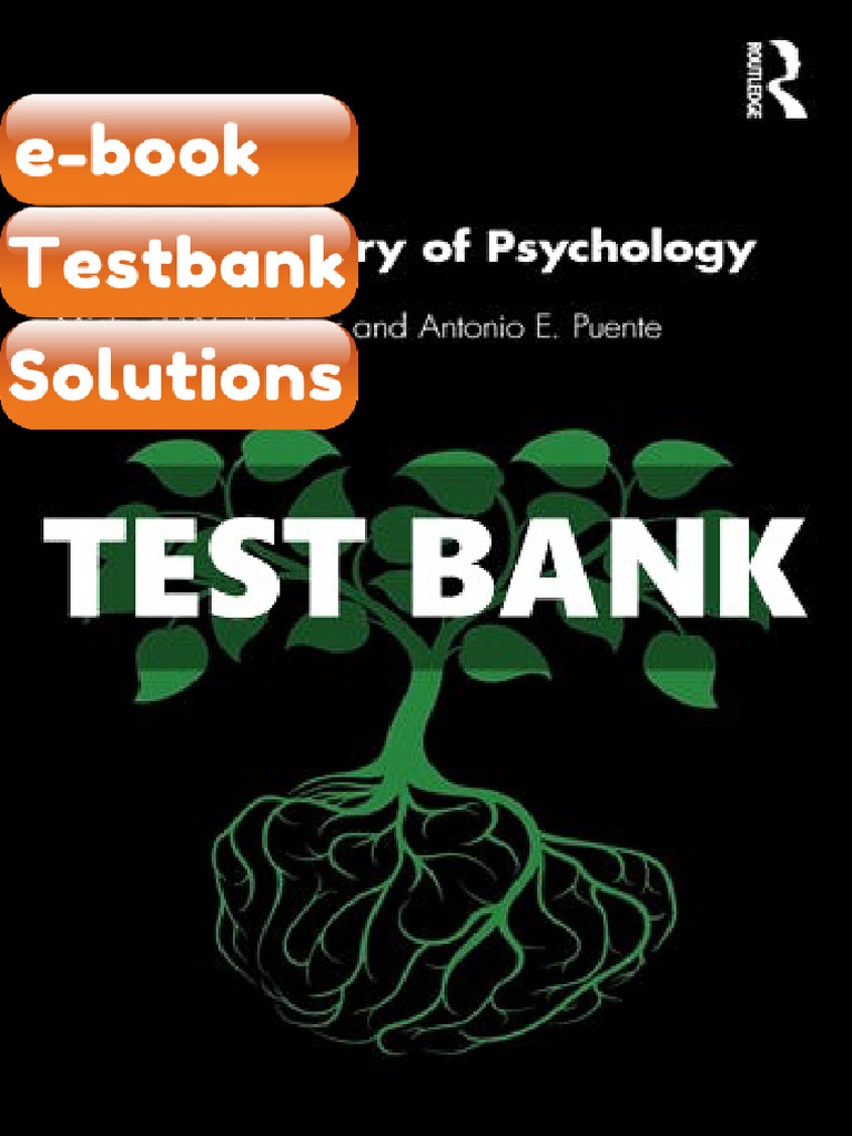 Testbank Brief History of Psychology 6 Ed Wertheimer Fast Download ...