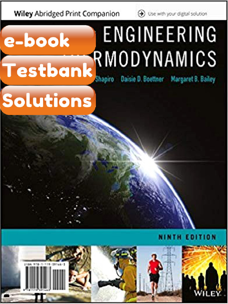 Testbank Fundamentals of Engineering Thermodynamics Enhanced EText 9th ...