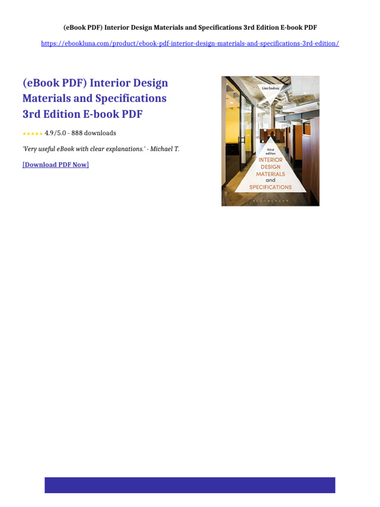 (Ebook PDF) Interior Design Materials and Specifications 3rd Edition ...
