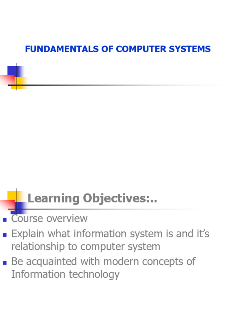 Lecture 1 Introduction to Information Systems | PDF | System | Information