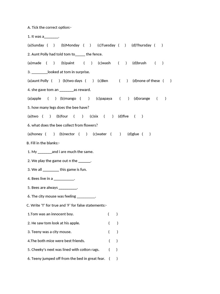 3rd Term Class 2nd Question Paper | PDF | Insect Rearing | Beekeeping