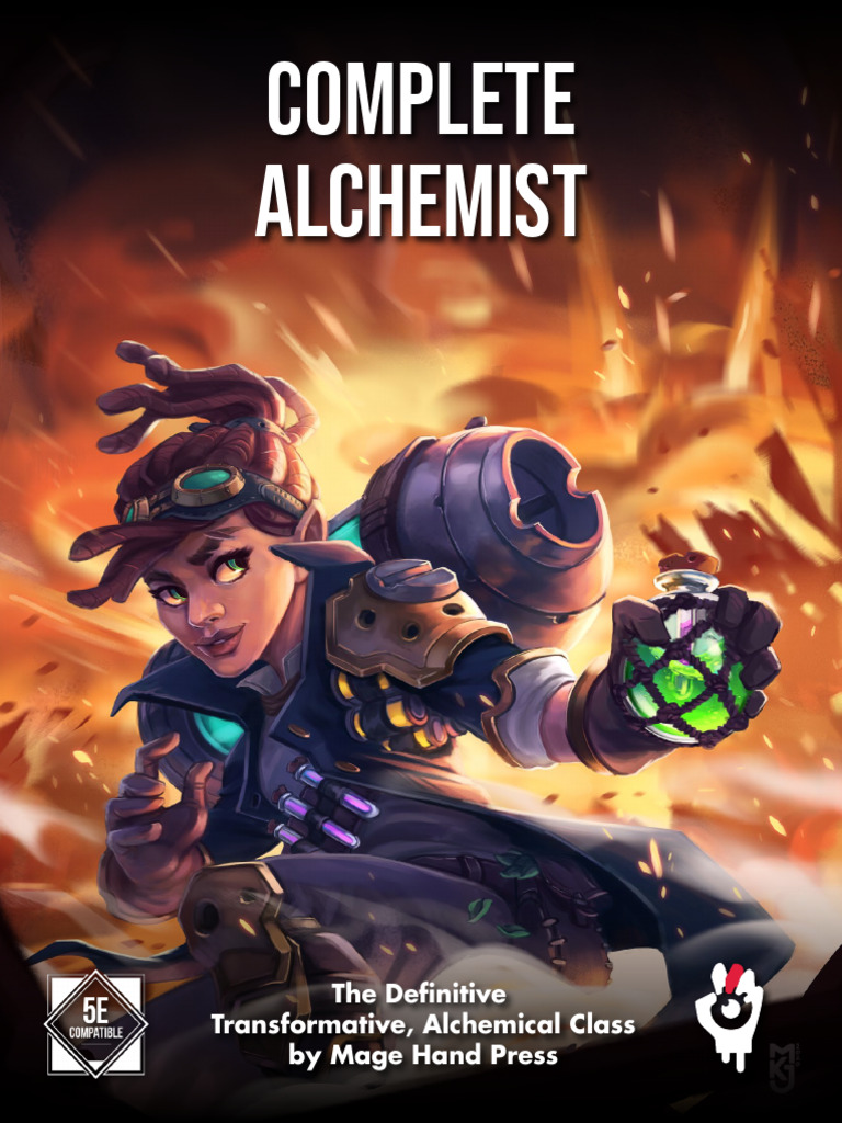Alchemist (DND 5e) Full Class, Mage Hand Press | PDF | Alchemy | Bomb