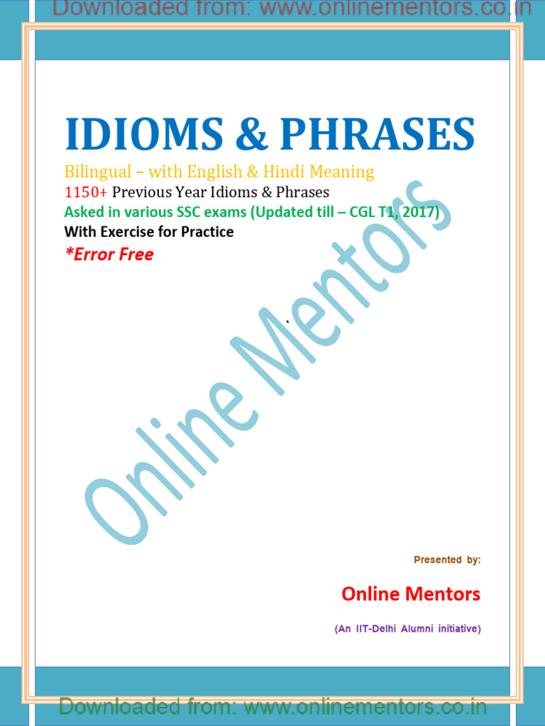 Idioms New | PDF