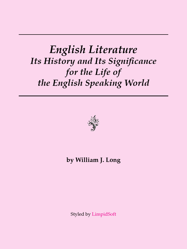 William J. Long-1 | PDF | Beowulf | Romanticism