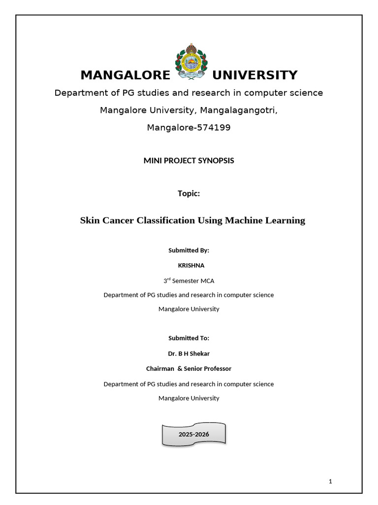 Skin Cancer Classification Using Machine Learning | PDF | Machine ...