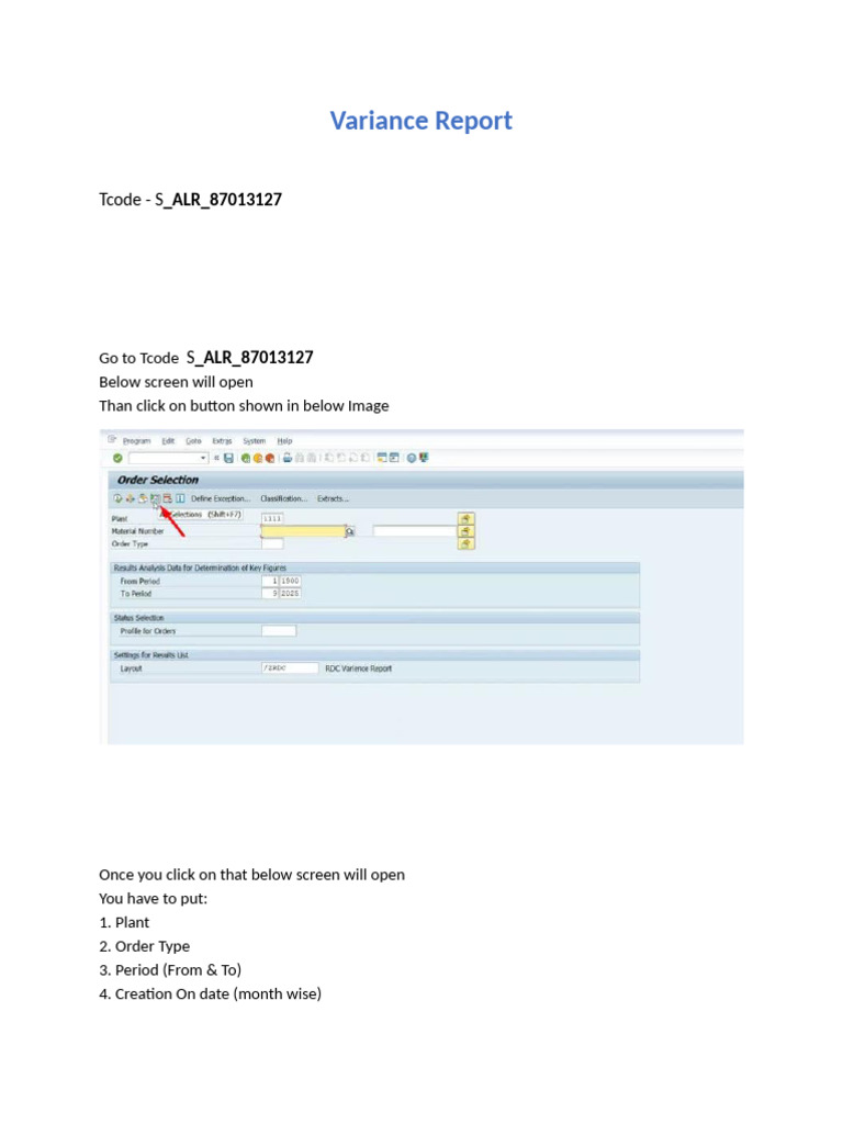 Variance Report | PDF