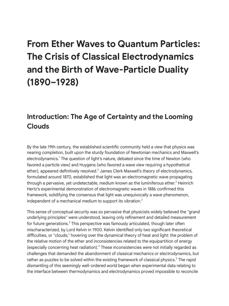 Light's Wave-Particle Duality Unveiled | PDF | Photon | Photoelectric ...