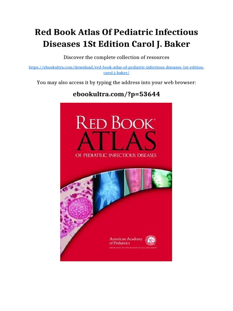 Red Book Atlas of Pediatric Infectious Diseases 1st Edition Carol J ...