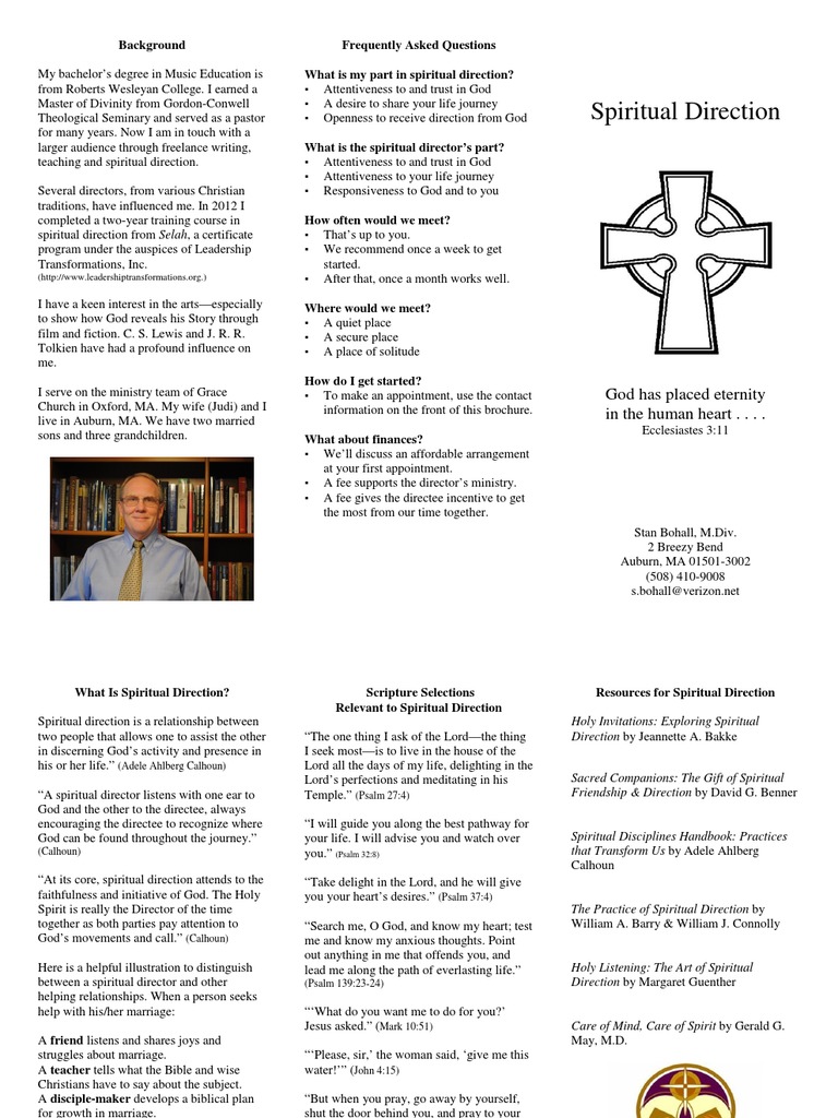 Stan Bohall's Spiritual Direction Brochure | PDF | Spirituality ...