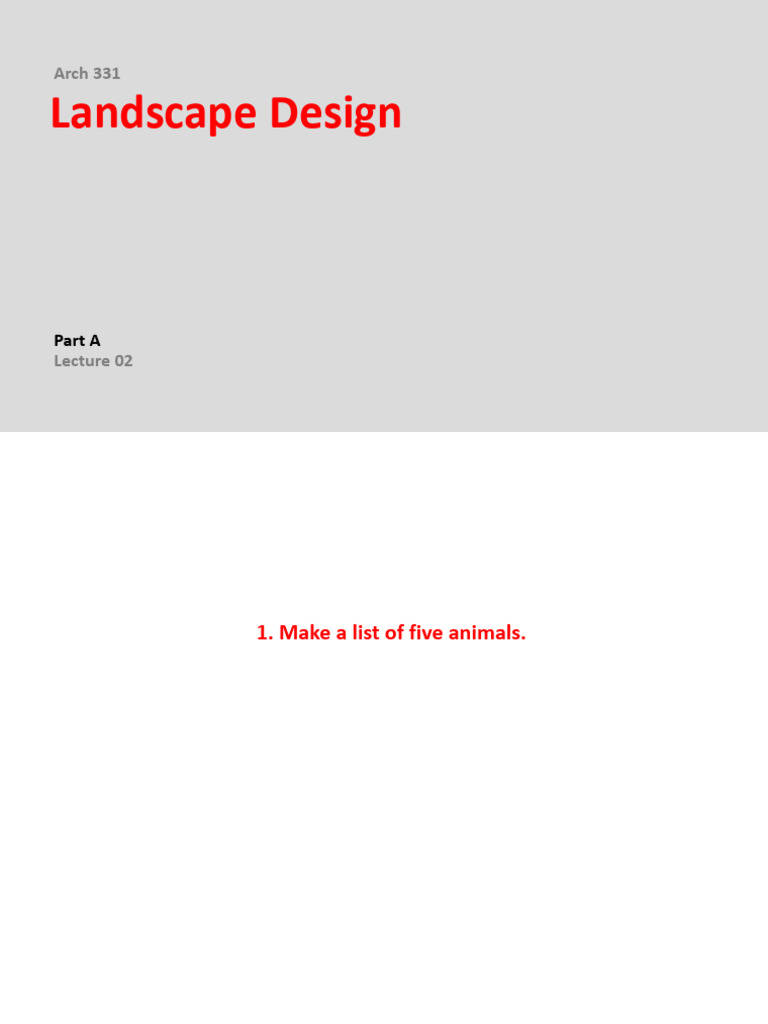 Landscape Architecture-Landscape Design Principles | PDF | Climate ...
