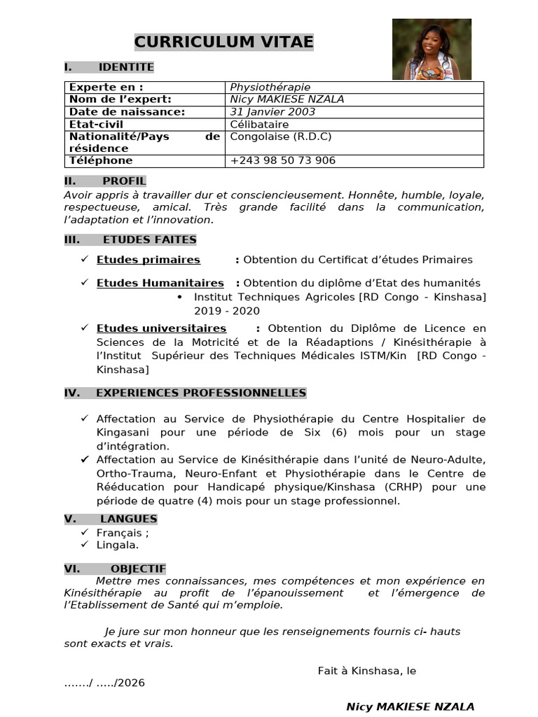 CV Nicy | PDF
