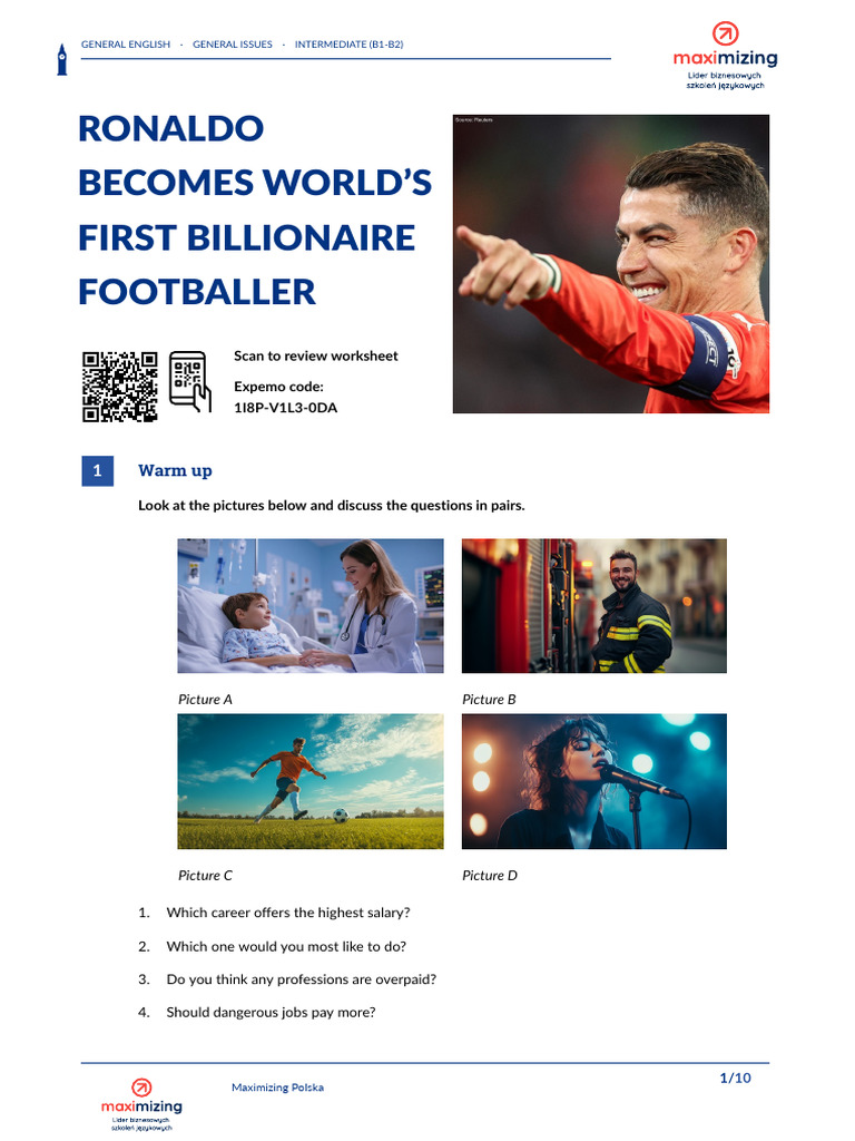 Ronaldo Becomes Worlds First Billionaire Footballer British English ...