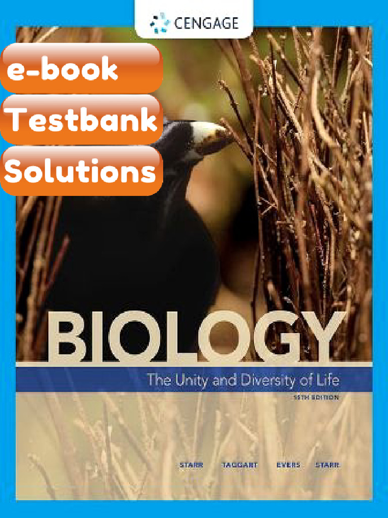 Testbank Biology The Unity and Diversity of Life 15E Starr Download ...