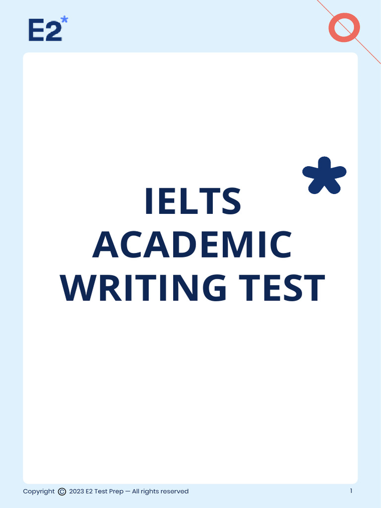 IELTS Academic Writing Fillable Test Booklet | PDF