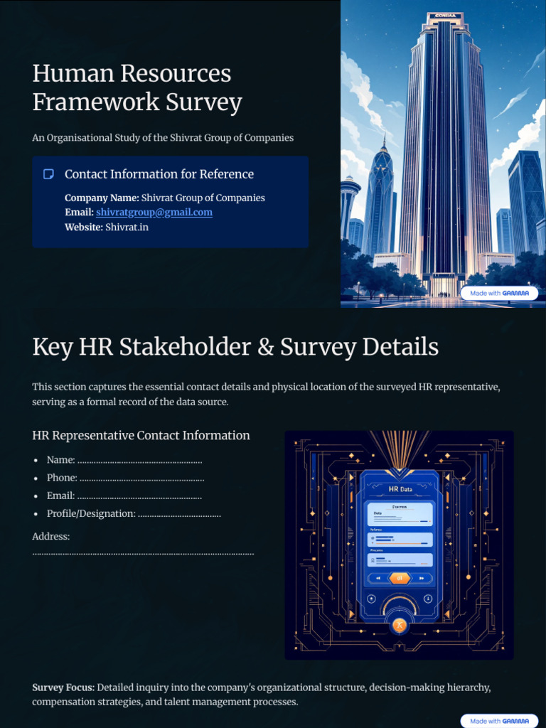 Human Resources Framework Survey | PDF