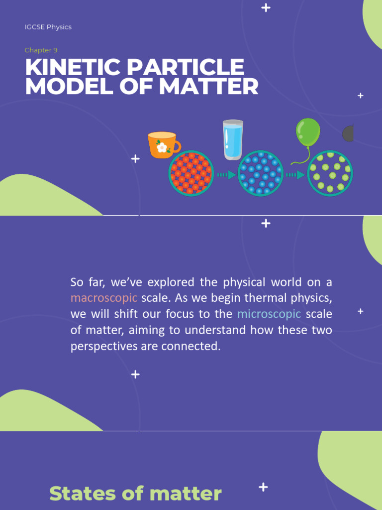 9 The Kinetic Particle Model of Matter | PDF | Gases | Temperature