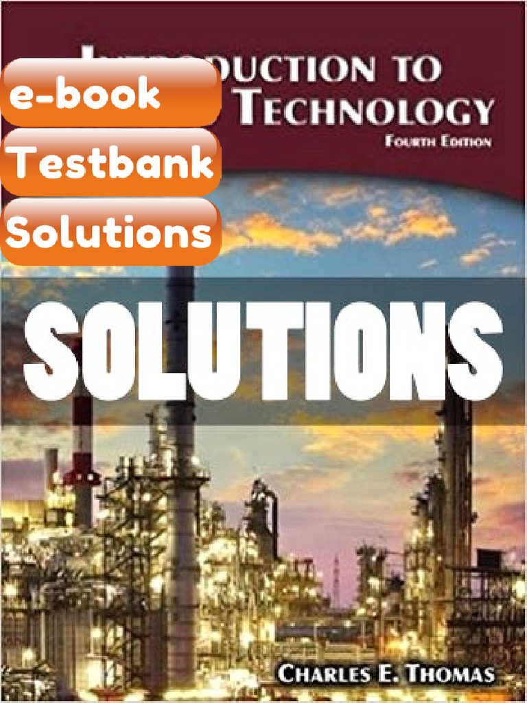 Testbank Introduction To Process Technology 4th Edition Thomas Download ...
