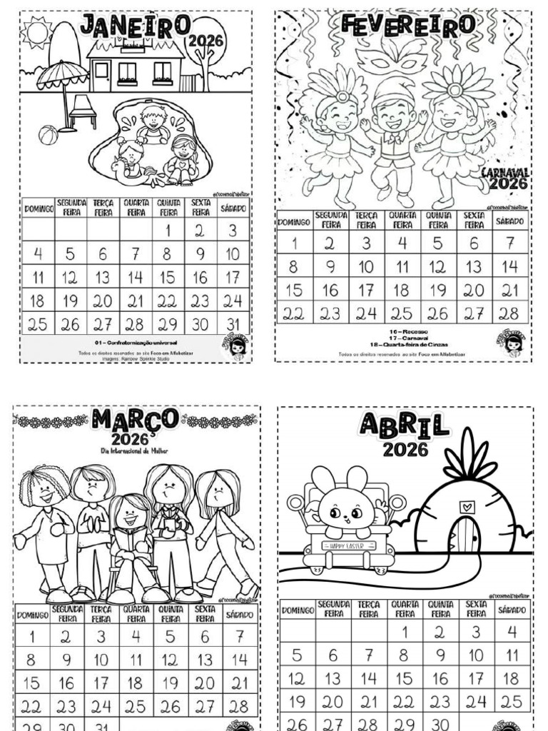 Calendario 2026-1hj | PDF