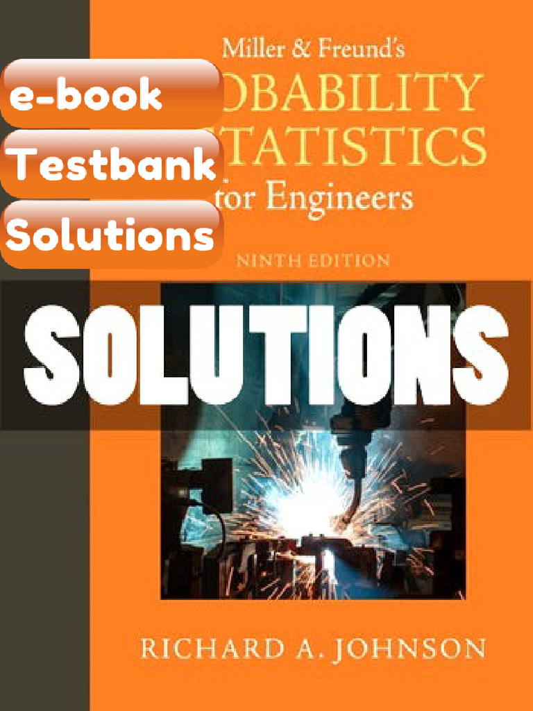 Testbank Miller and Freunds Probability and Statistics for Engineers 9 ...