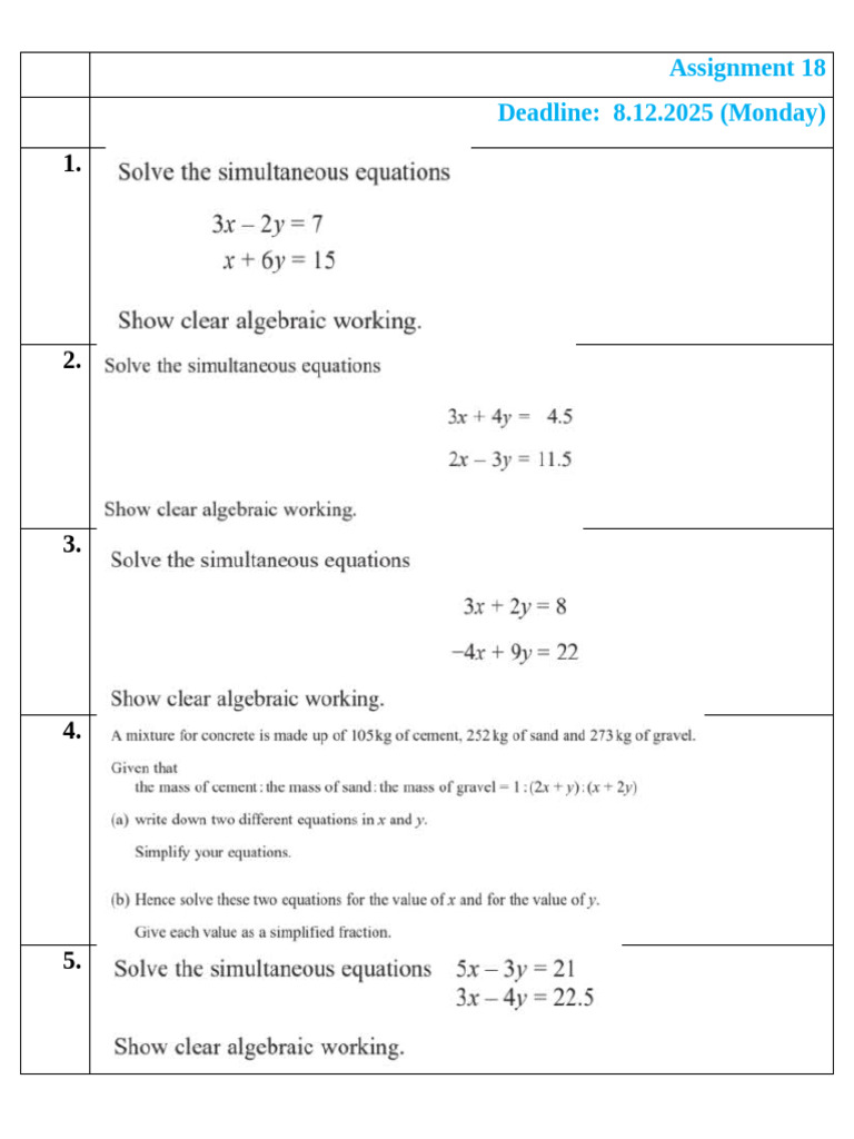 Math B Assignment | PDF