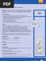 Taski Cleaning Agents List - R1 To R9 | PDF