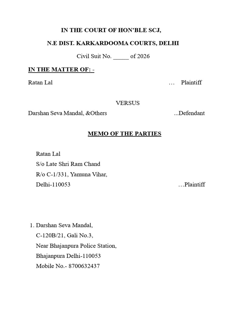 Ratan Lal Summary Pradeep Sir Submitted | PDF | Joint And Several ...