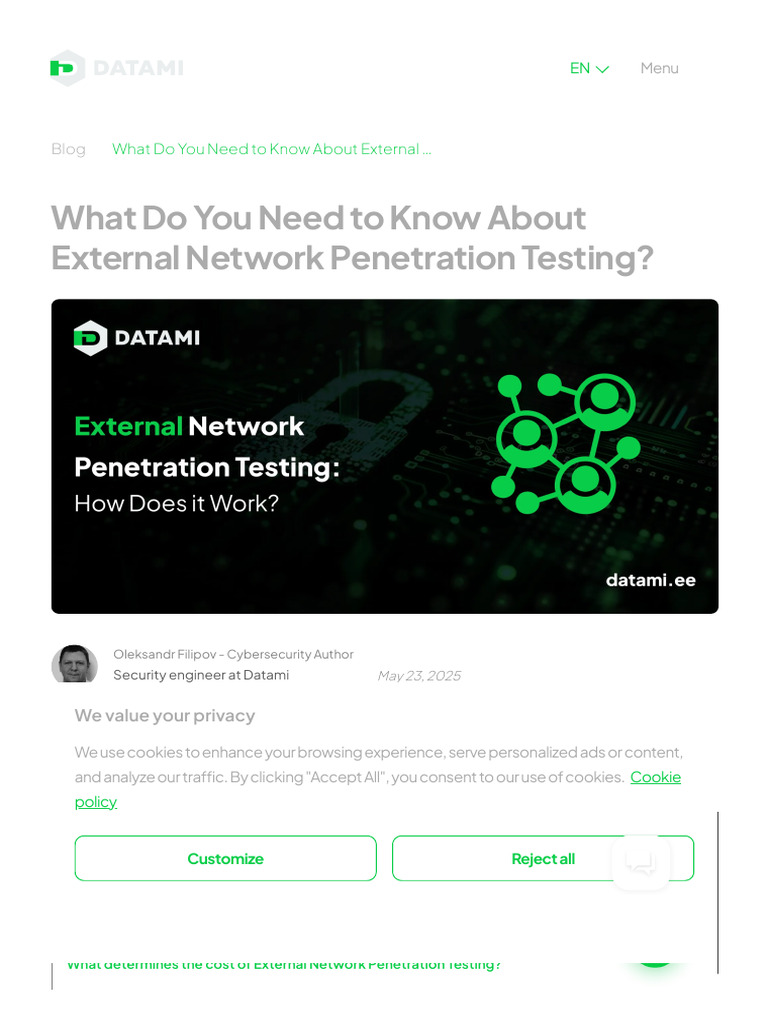 External Network Penetration Testing - What To Knowi | PDF ...