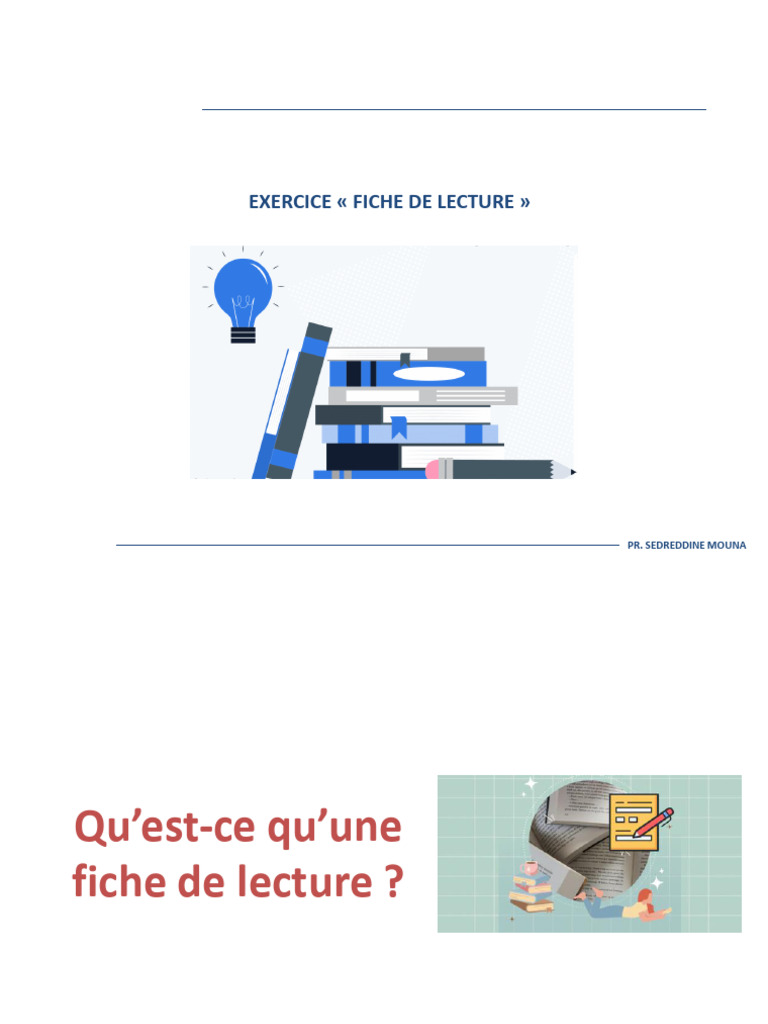 Fiche de Lecture | PDF