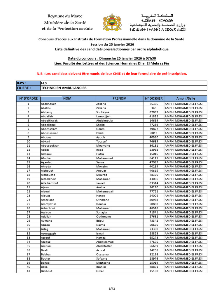 Fes Ifps 2026 | PDF