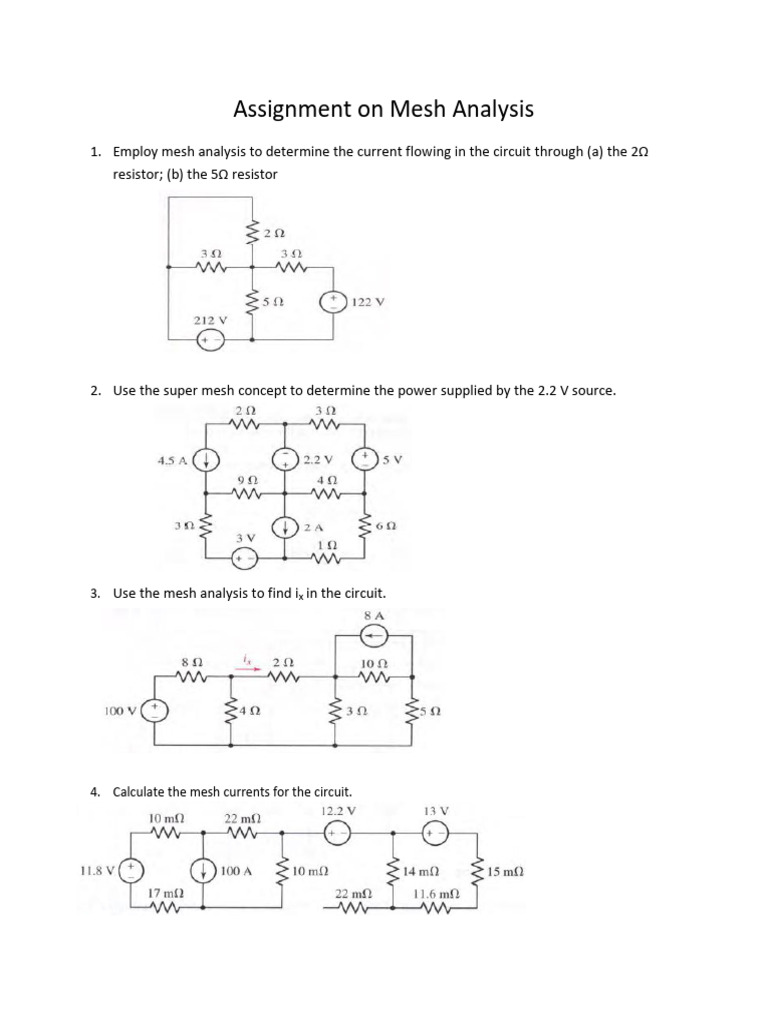 Mesh Analysis | PDF