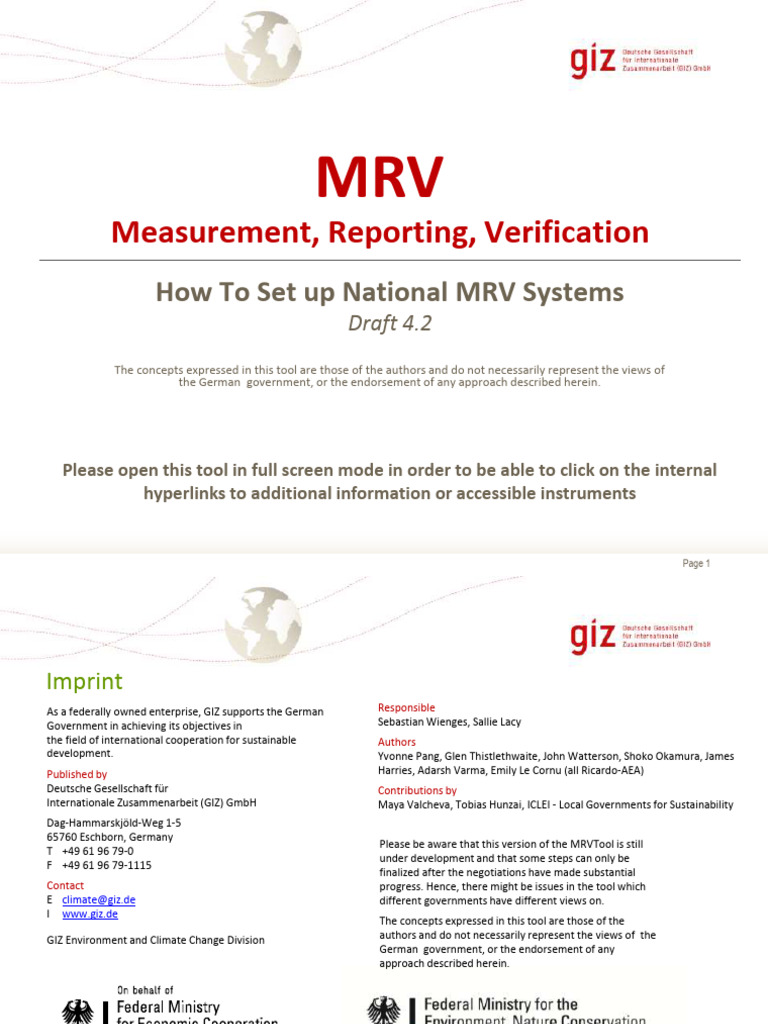 Measurement, Reporting, Verification | PDF | Climate Change Mitigation ...