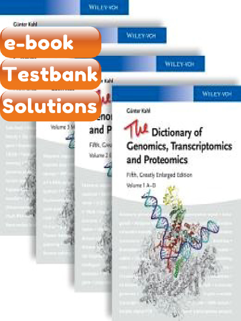 Testbank the Dictionary of Genomics Transcriptomics and Proteomics 5th ...