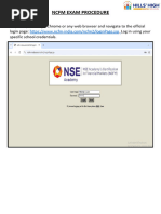 NFLAT Exam Instructions and Login Guide | PDF