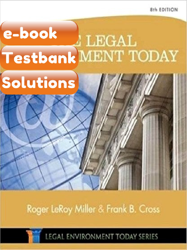 Testbank The Legal Environment Today 8th Edition Download | PDF ...