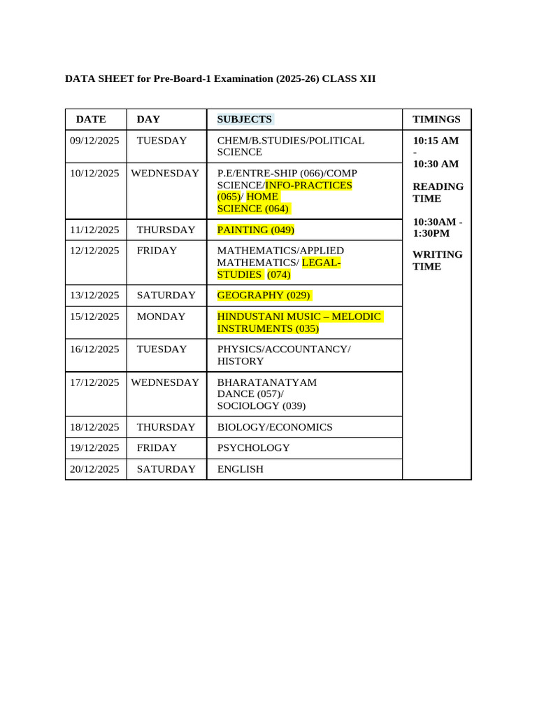 Grade 12 Prep | PDF