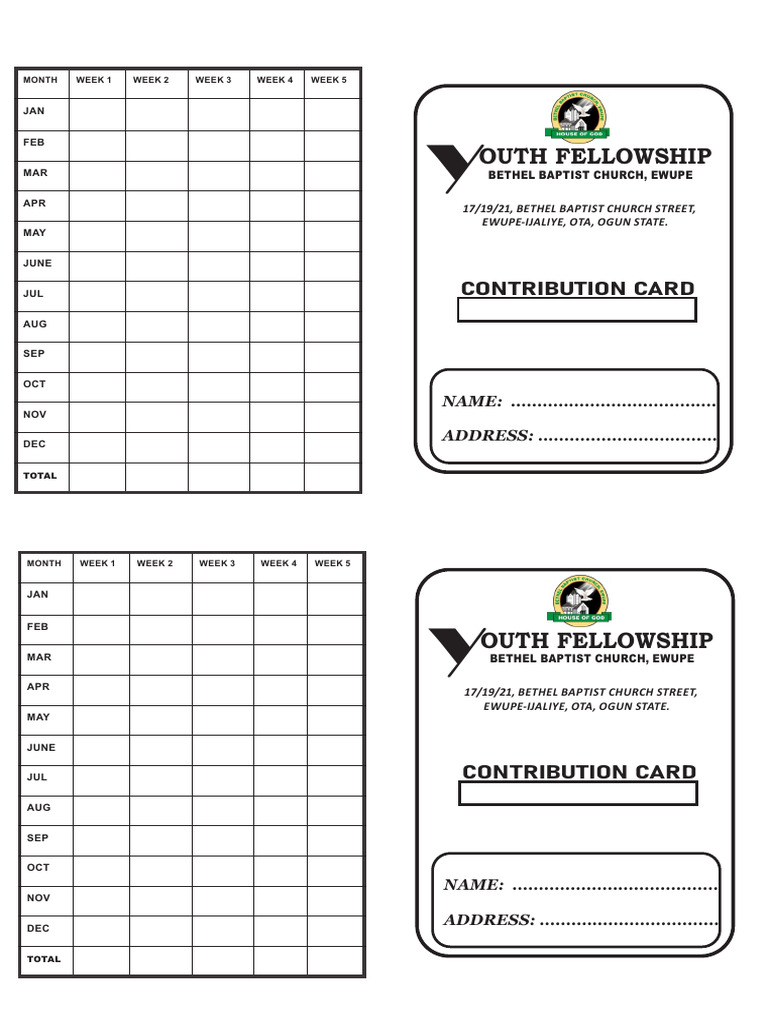 Youth Card FRONT | PDF