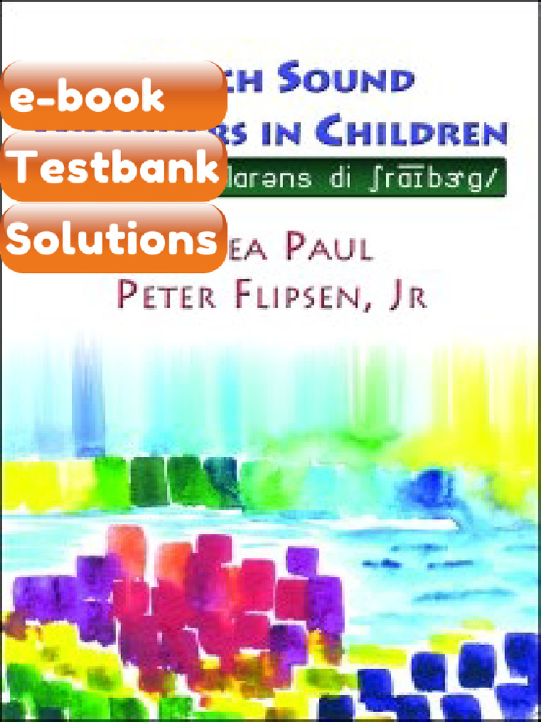 Testbank for Speech Sound Disorders in Children in Honor of Lawrence D ...
