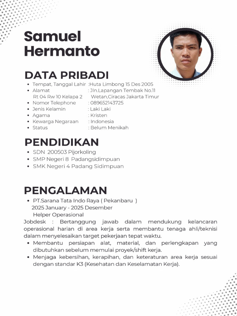 CV Samuel | PDF