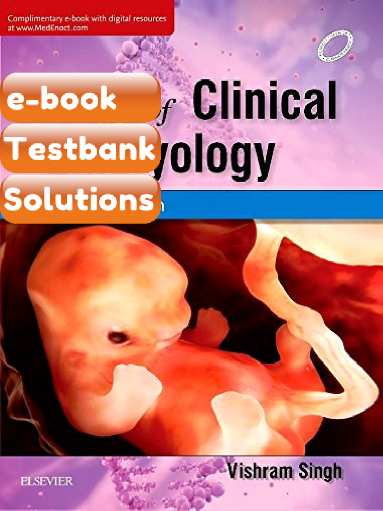 Testbank for Textbook of Clinical Embryology 2nd Edition | PDF ...