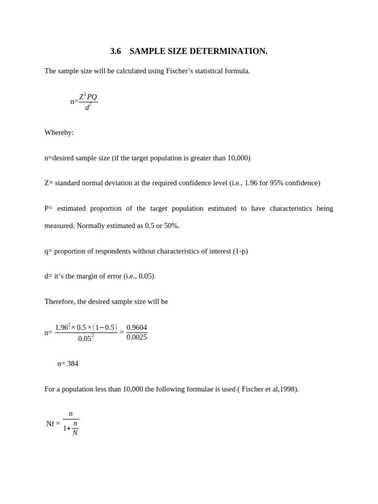 3 | PDF | Sample Size Determination | Sampling (Statistics)