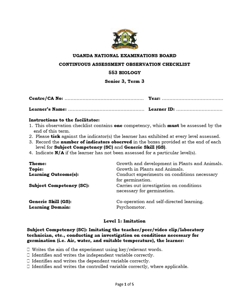 Biology Term 3 | PDF | Experiment | Learning