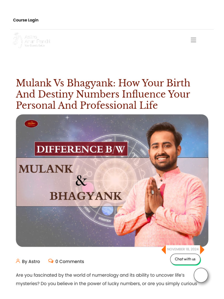 Mulank Vs Bhagyank - Personal and Career Growth | PDF | Wisdom | Leadership