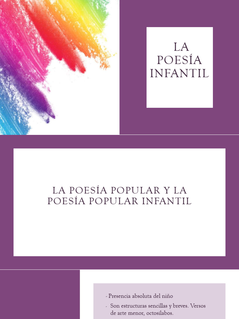 4.3. La Poesía Infantil | PDF | Poesía | Poética