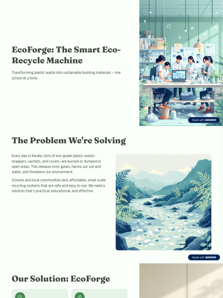 Ecomorph-The-Smart-Eco-Recycle-Machine | PDF | Recycling | Plastic