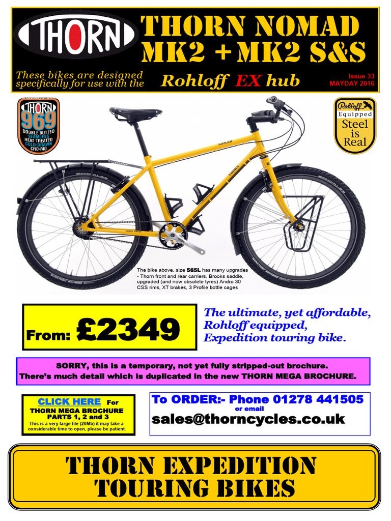 Thorn Raven No Mad Bro Hires | PDF | Land Vehicles | Human Powered Vehicles
